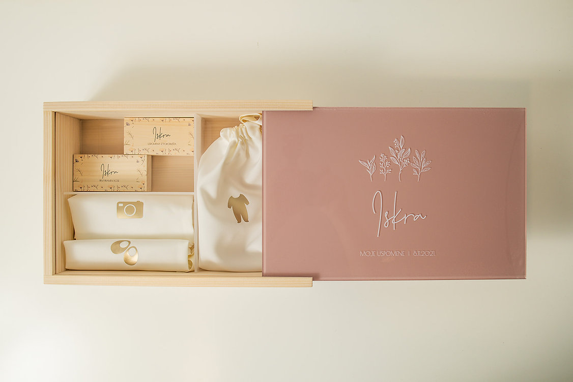 Personalizovane poklon kutije od drveta za bebe i decu – Ellie and Mo